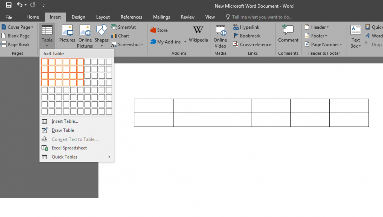 How to Make Tables in MS Word? | Open Naukri